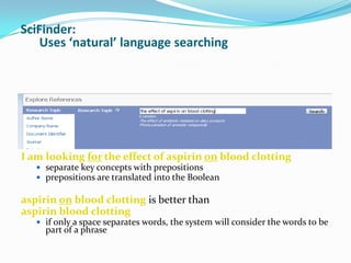 Scifinder scholar ppt | PPTX