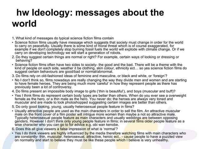 Sci fi Representation | PPT