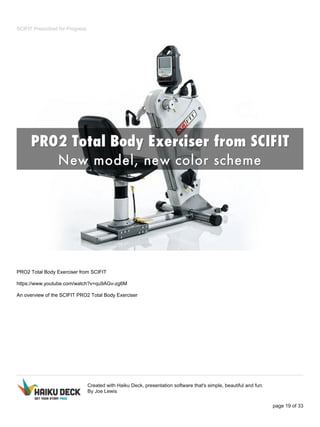 SCIFIT Prescribed for Progress | PDF