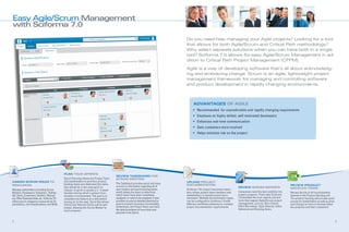 Sciforma agile brochure | PDF | Technology & Computing