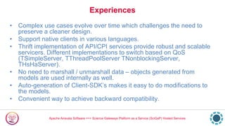 Cyberinfrastructure Experiences with Apache Airavata | PPTX