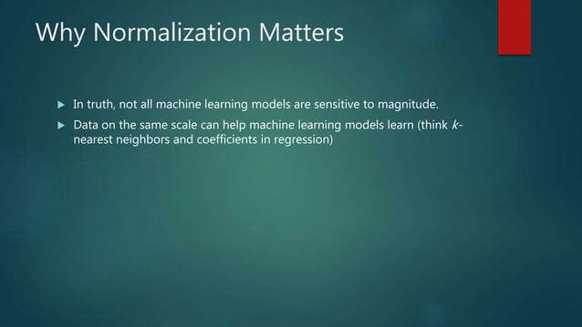 Scikit Learn: Data Normalization Techniques That Work | PPTX | Technology & Computing