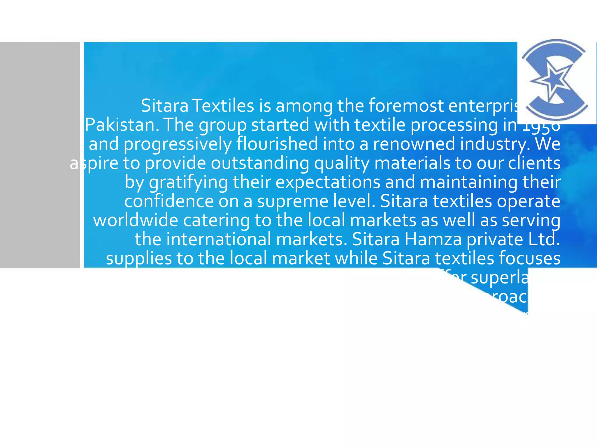 Sitara Group of Industries Pakistan | PPT