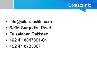 Sitara Group of Industries Pakistan | PPT