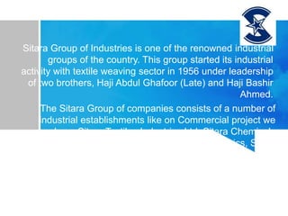 Sitara Group of Industries Pakistan | PPT