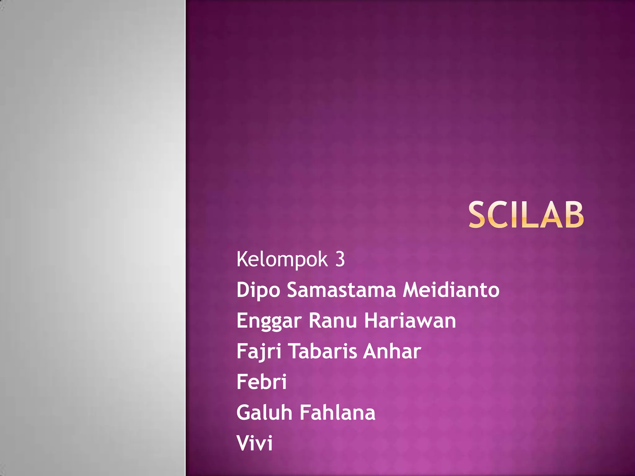 Scilab | PPT