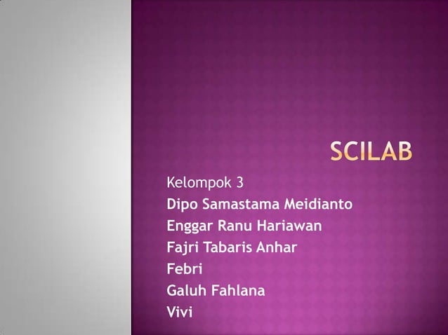 Scilab | PPT