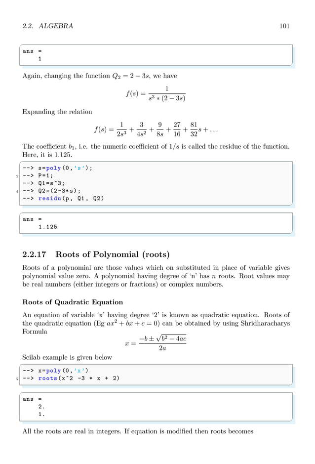 Think Like Scilab and Become a Numerical Programming Expert- Notes for ...