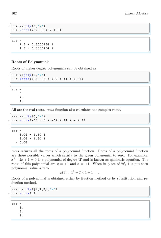 Think Like Scilab and Become a Numerical Programming Expert- Notes for ...