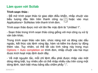 Tìm hiểu về scilab, và cách sử dụng scilab | PDF