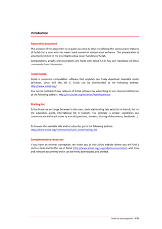 Scilab beginners | PDF