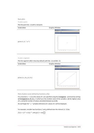 Scilab for beginners | PDF
