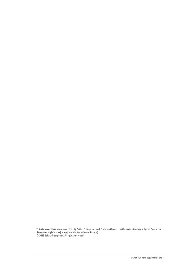 Scilab for beginners | PDF