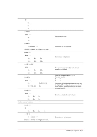 Scilab for beginners | PDF