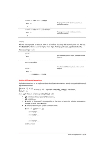 Scilab for beginners | PDF