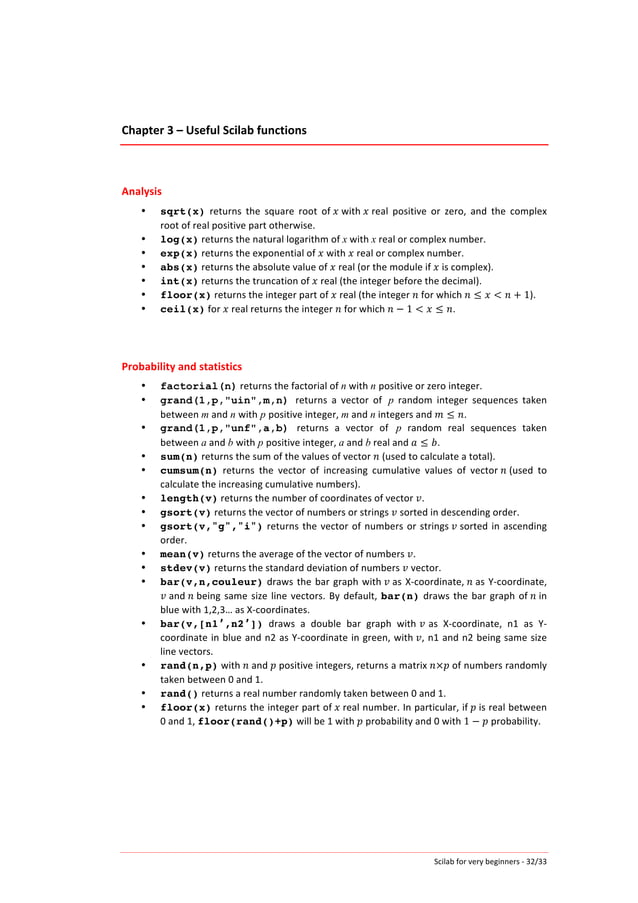 Scilab for beginners | PDF