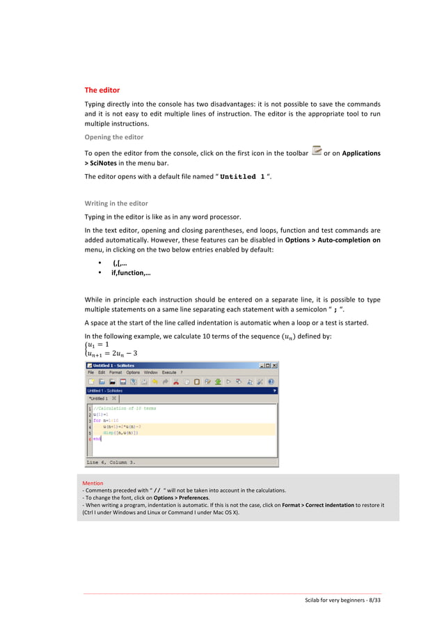 Scilab for beginners | PDF