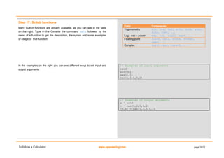 Scilab as a calculator | PDF
