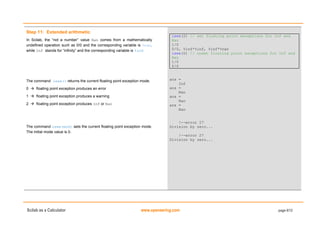 Scilab as a calculator | PDF
