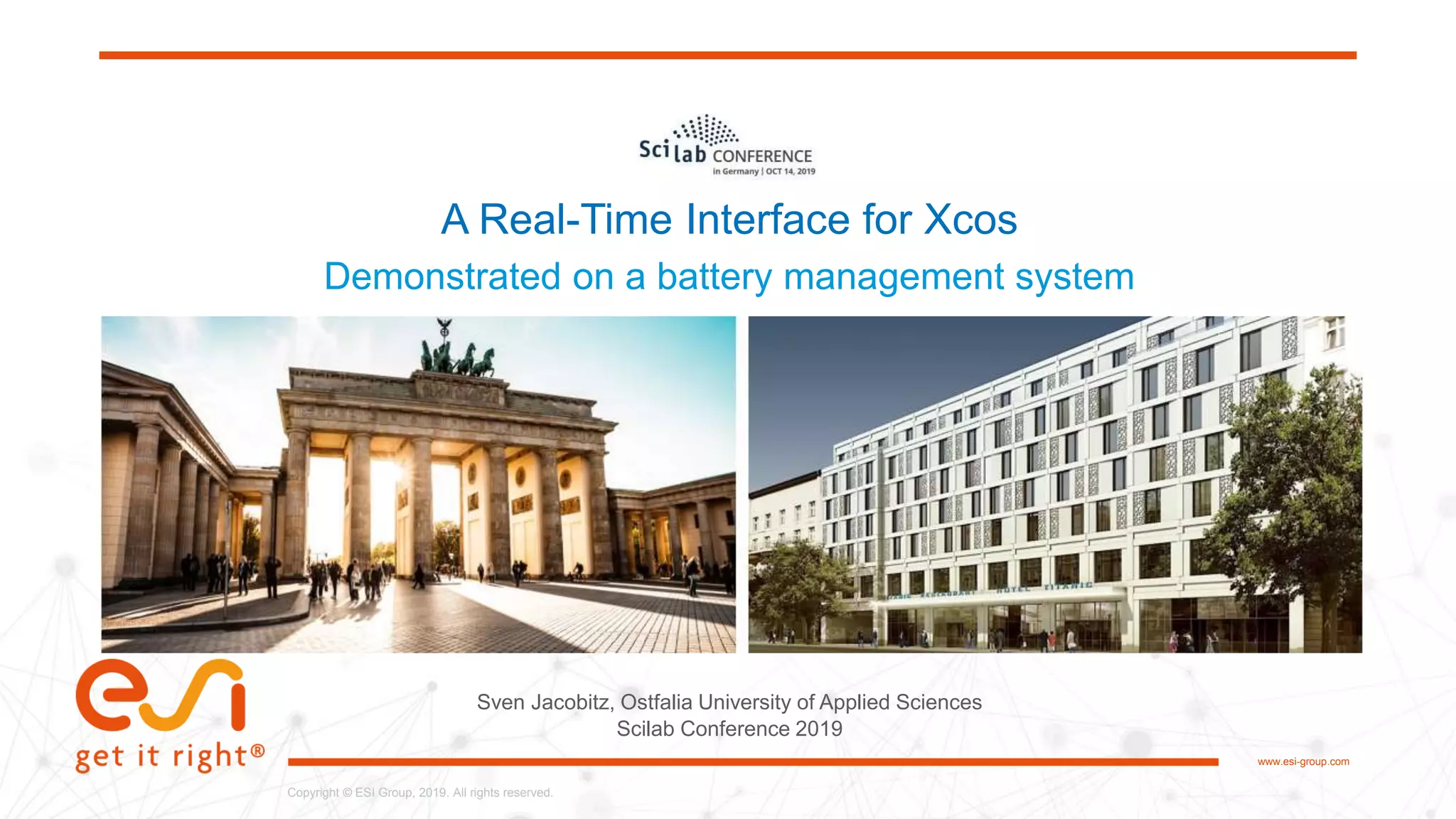 A Real-Time Interface for Xcos – an illustrative demonstration using a ...
