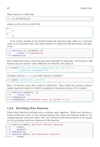 Scilab help book 1 of 2 | PDF