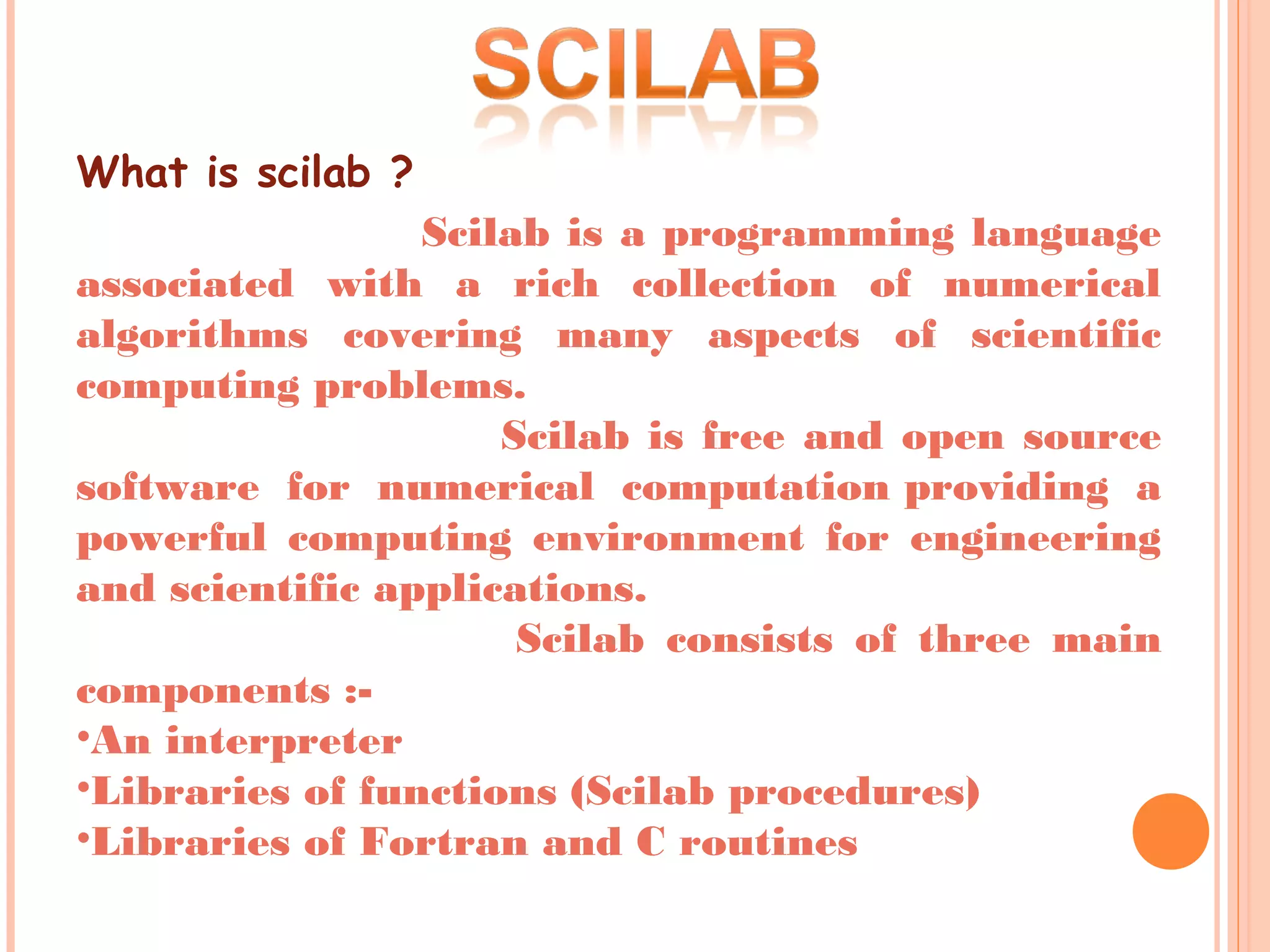 Scilab | PPT