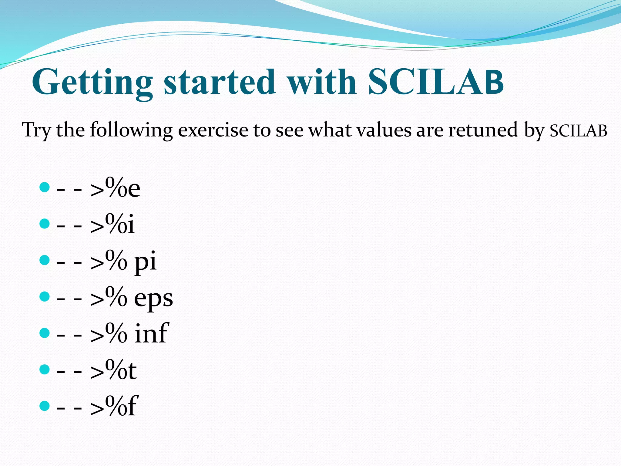 Scilab presentation | PPTX