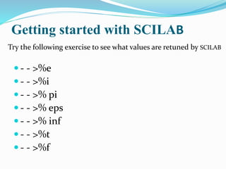 Scilab presentation | PPTX