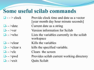 Scilab presentation | PPTX