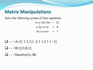 Scilab presentation | PPTX