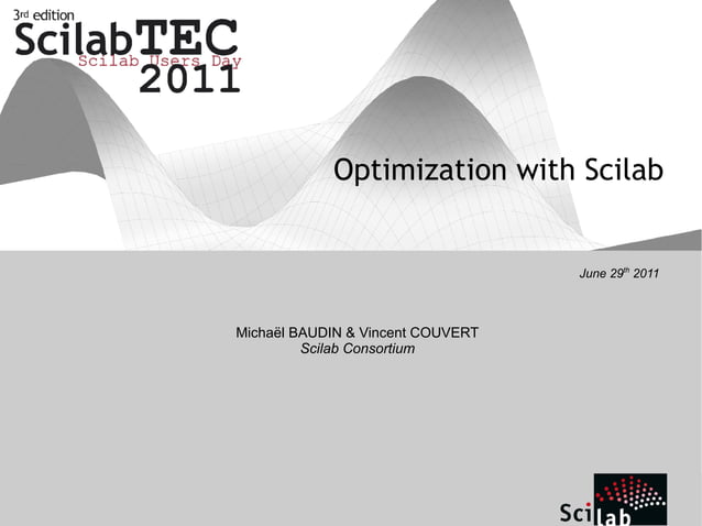 Scilab optimization workshop | PPT