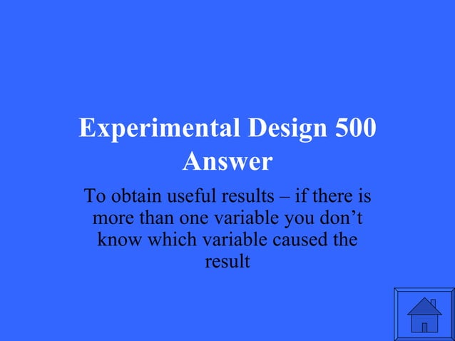 Scientific Method Jeopardy | PPT