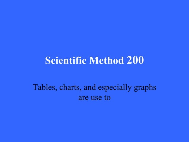 Scientific Method Jeopardy | PPT