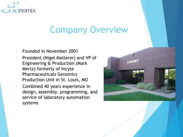Laboratory Automation Systems- Scinomix | PPT