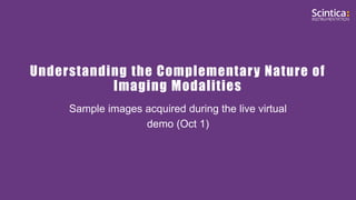 LIVE DEMONSTRATION: Understanding the Complimentary Nature of BLI ...