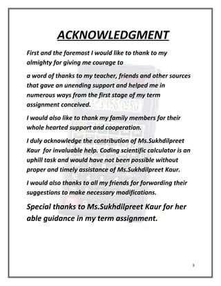 Scientific calculator in c | DOC