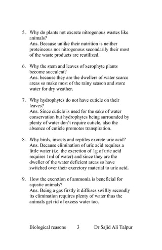 Know Biology With Scientific Reasons (homeostasis) | DOC