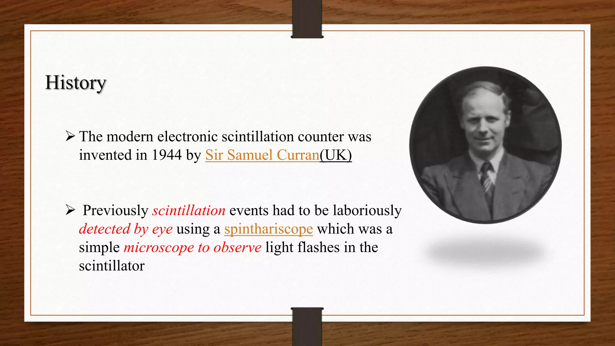Scintillation Counter and Semiconductor Detector | PPTX