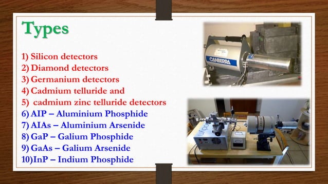 Scintillation Counter And Semiconductor Detector Pptx