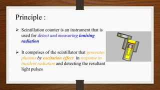 Scintillation Counter and Semiconductor Detector | PPTX
