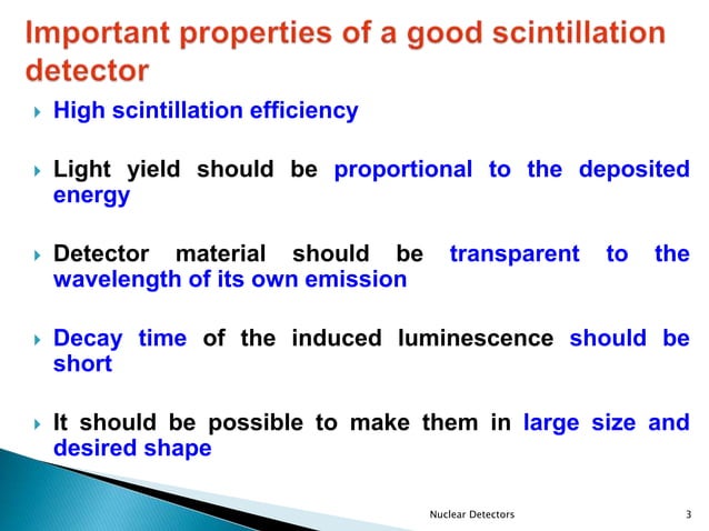 Scintillation Detector.pptx | Chemistry | Science
