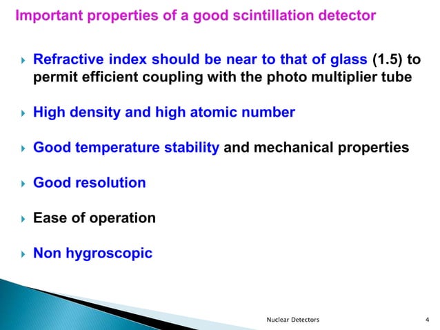 Scintillation Detector.pptx | Chemistry | Science