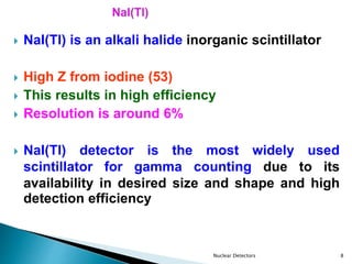 Scintillation Detector.pptx | Chemistry | Science