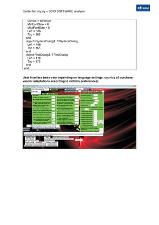 SCIO biofeedback scam software analysis fraude hoax | PDF
