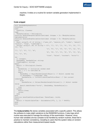 SCIO biofeedback scam software analysis fraude hoax | PDF