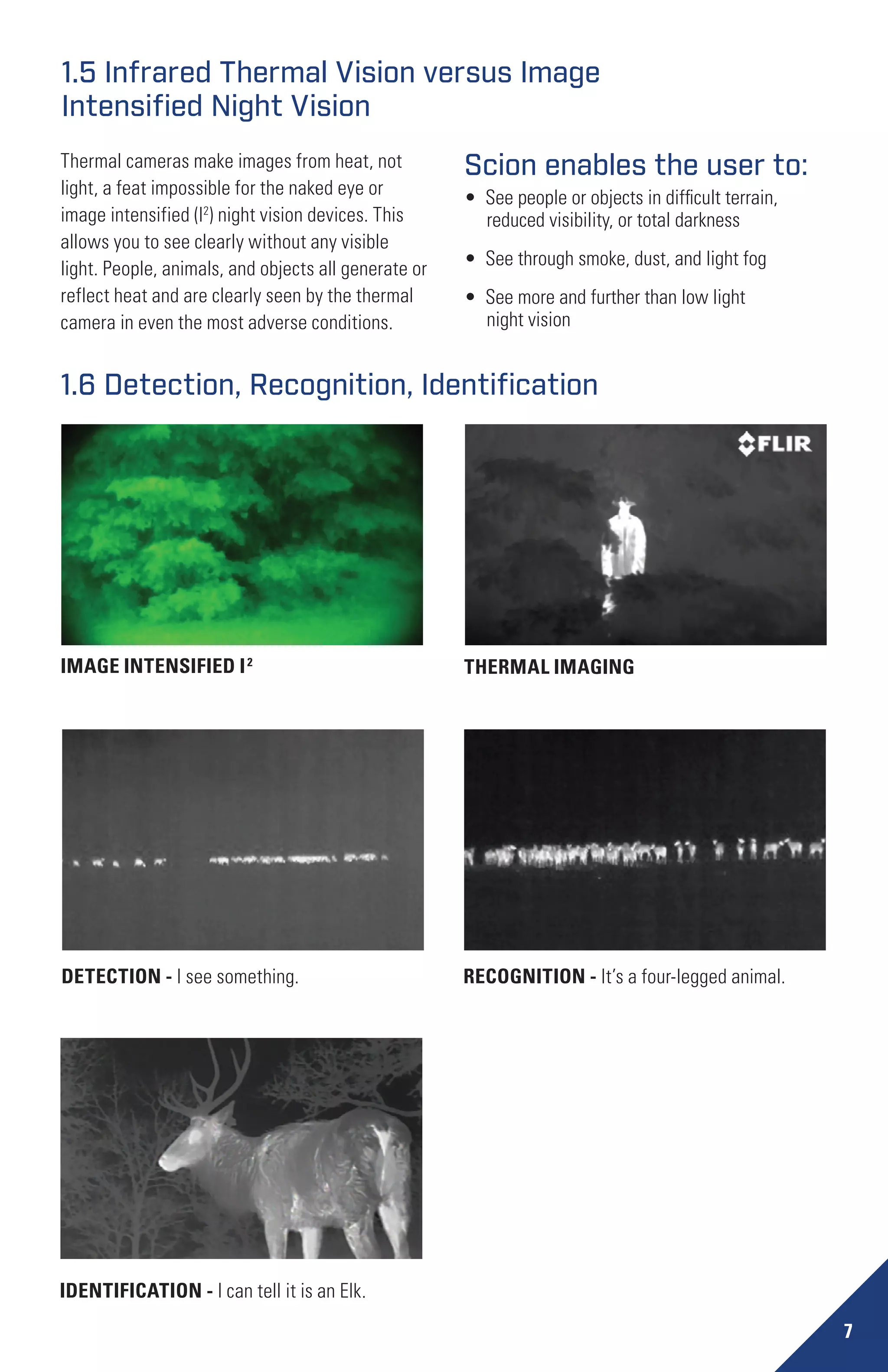 Instruction manual | Flir Scion | Optics Trade | PDF