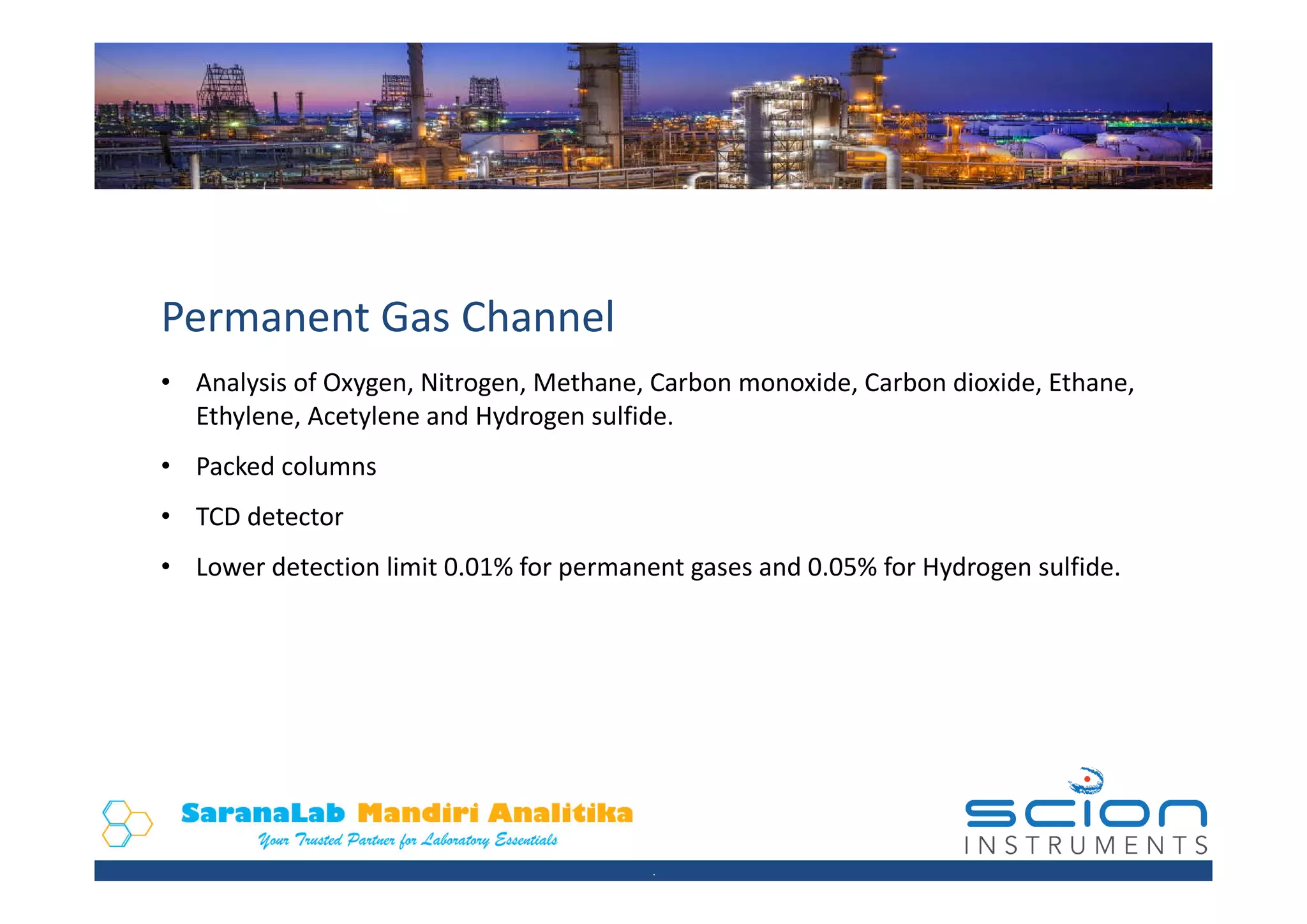 Scion instruments refinery gas analyzer saranalab mandiri analitika | PDF