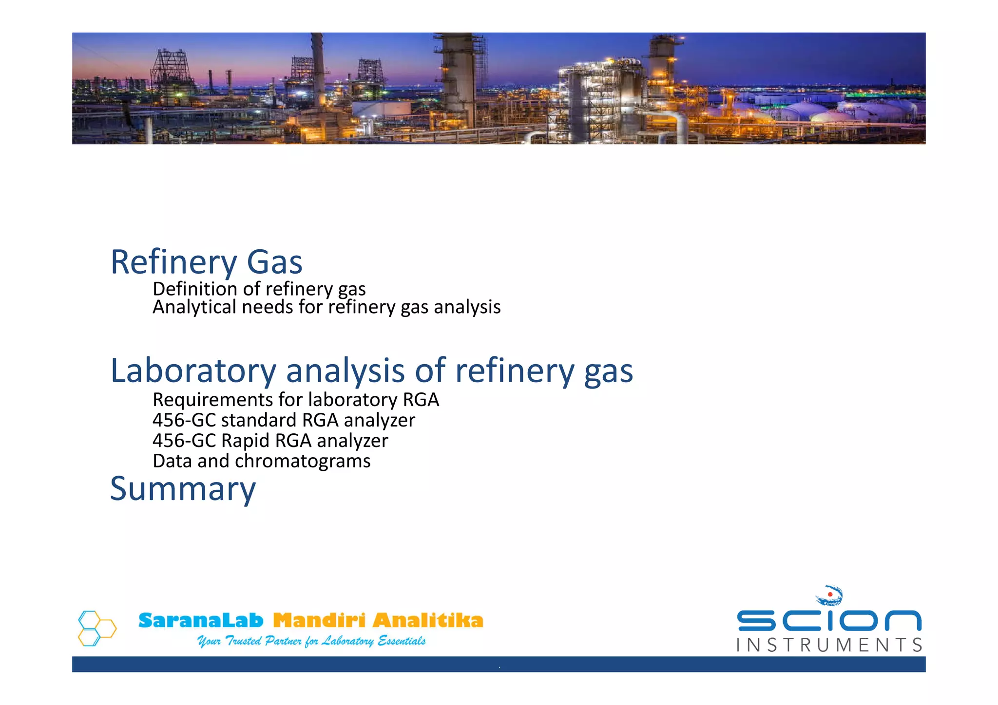Scion instruments refinery gas analyzer saranalab mandiri analitika | PDF