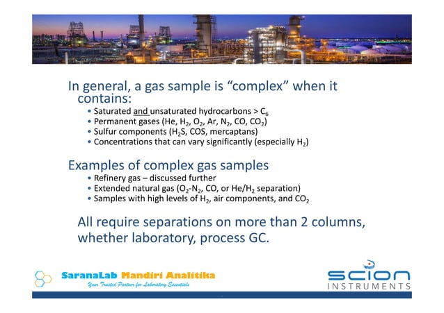 Scion instruments refinery gas analyzer saranalab mandiri analitika | PDF