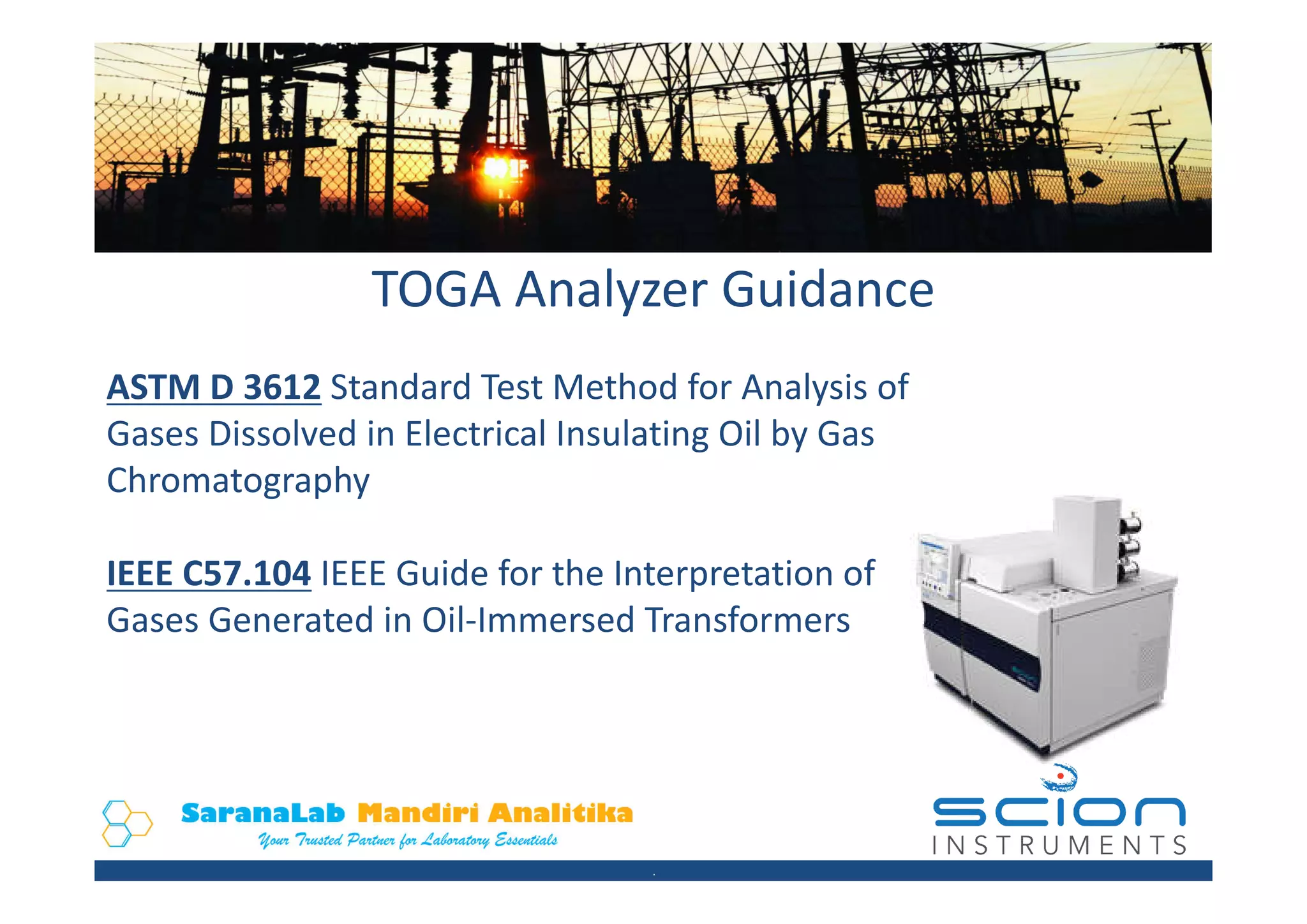 Scion instruments transformer oil gas analyzer by sarana lab mandiri analitika | PDF